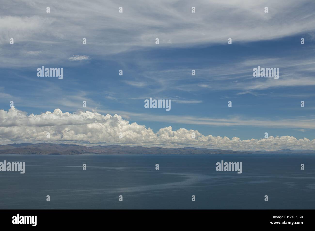 The town of Copacabana on the shores of Lake Titicaca in the Aymara ...