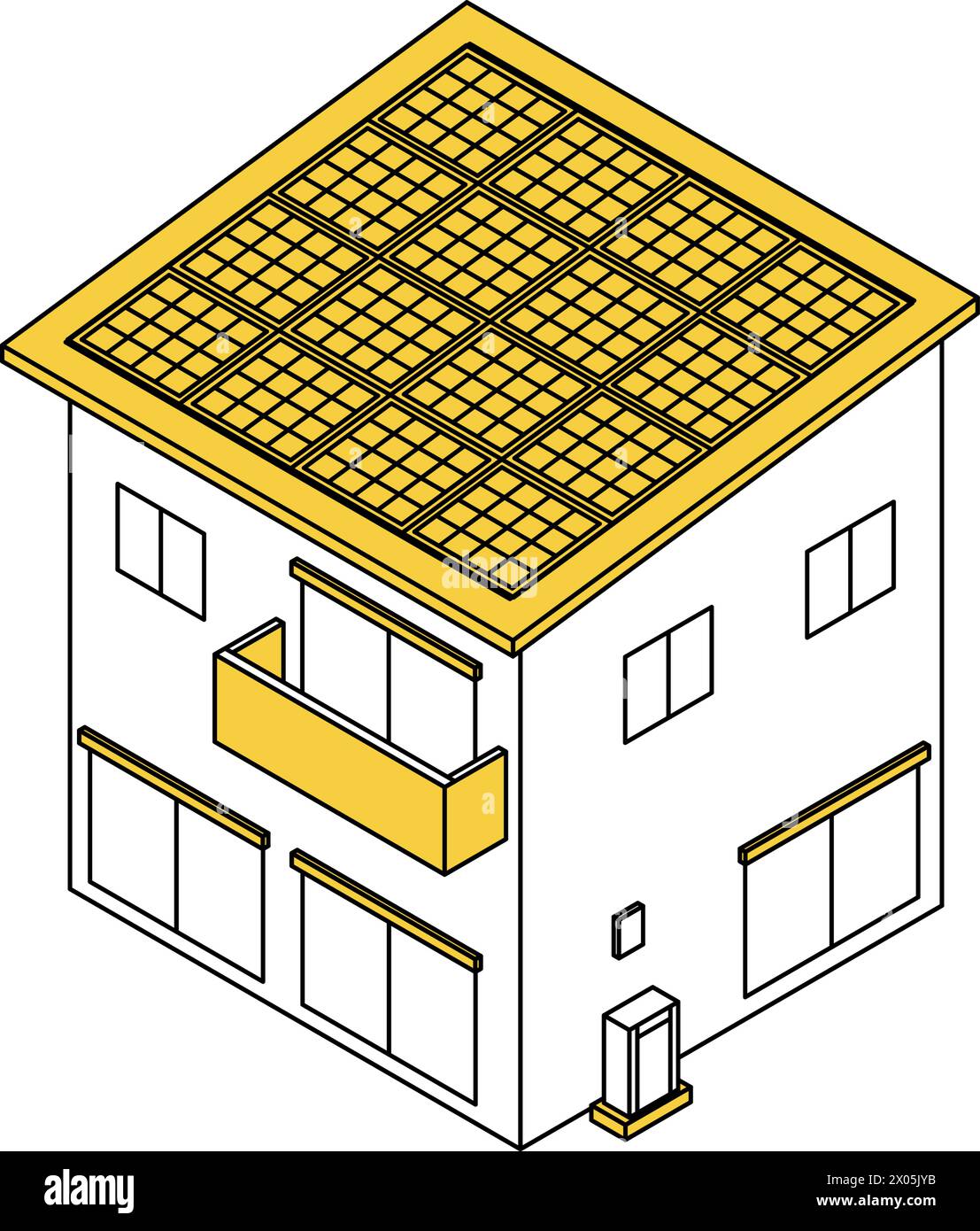 Home renovation, house with solar panels for photovoltaic power ...