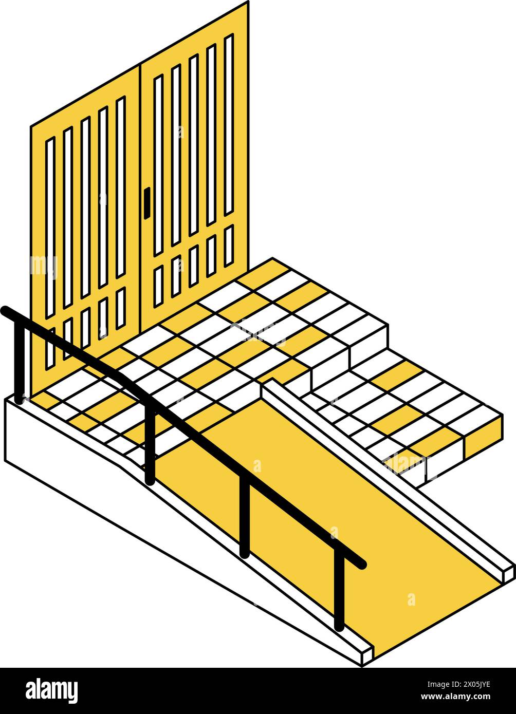 Home remodeling, nursing home remodeling with ramp in front of entrance ...