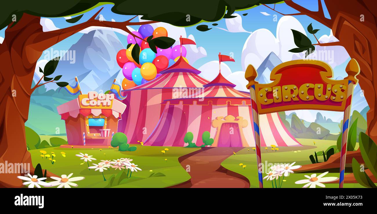 Cartoon Circus Tents