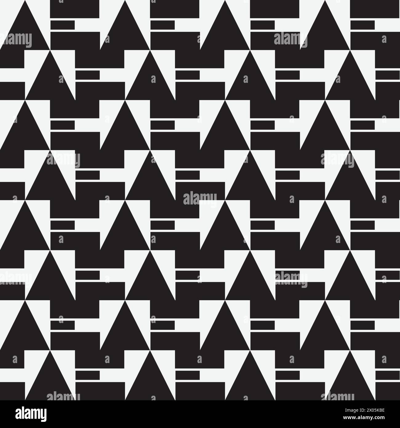 Abstract black white seamless pattern. Geometric vector hipster textile ...