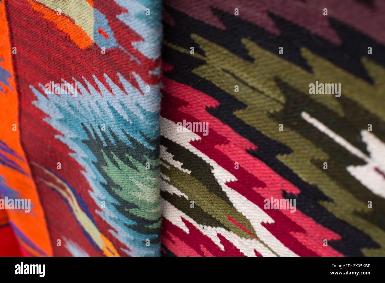 Traditional weaving of fine wool textiles in the Andean region of ...