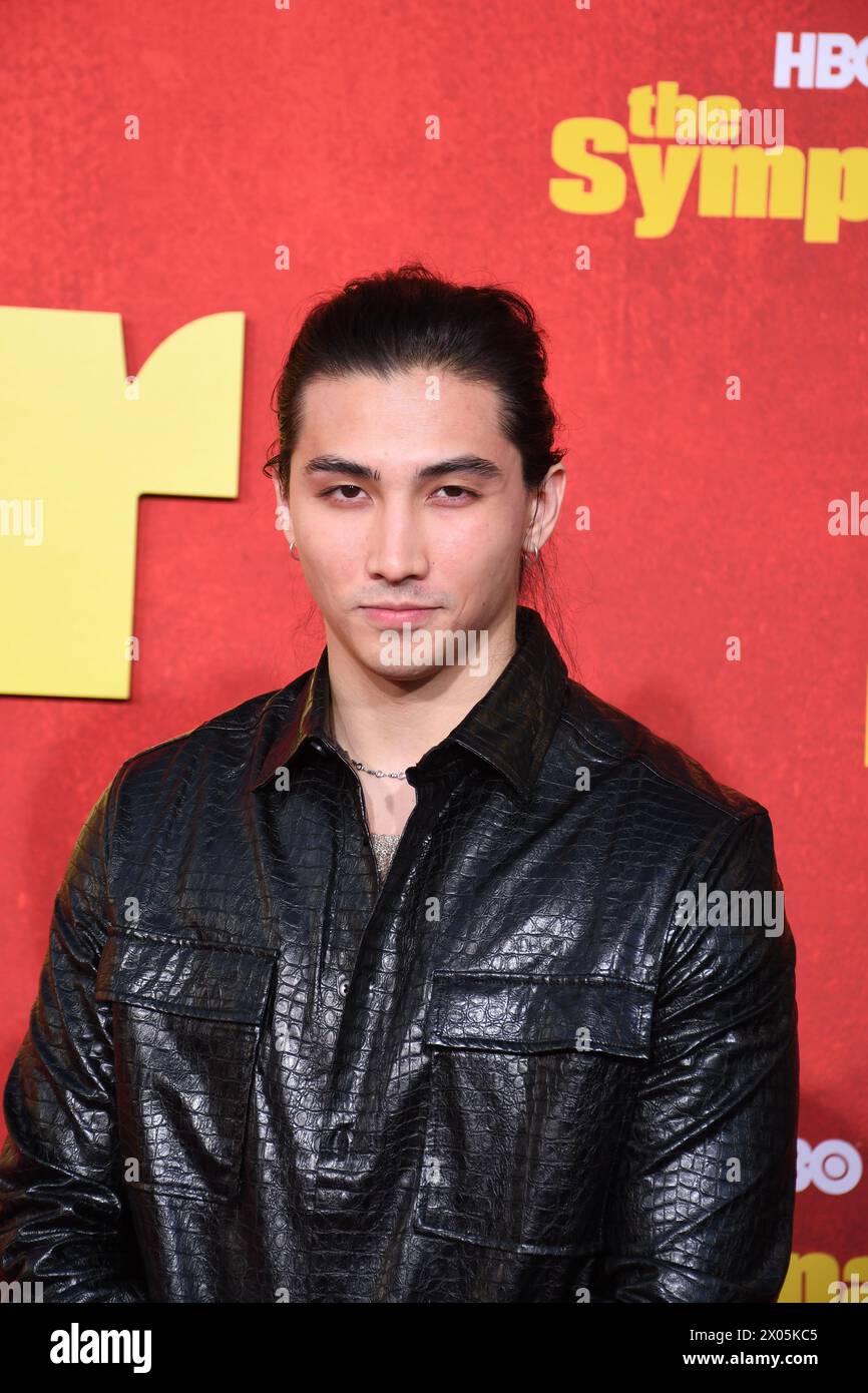 Los Angeles, California, USA 9th April 2024 Actor Sebastian Amoruso ...