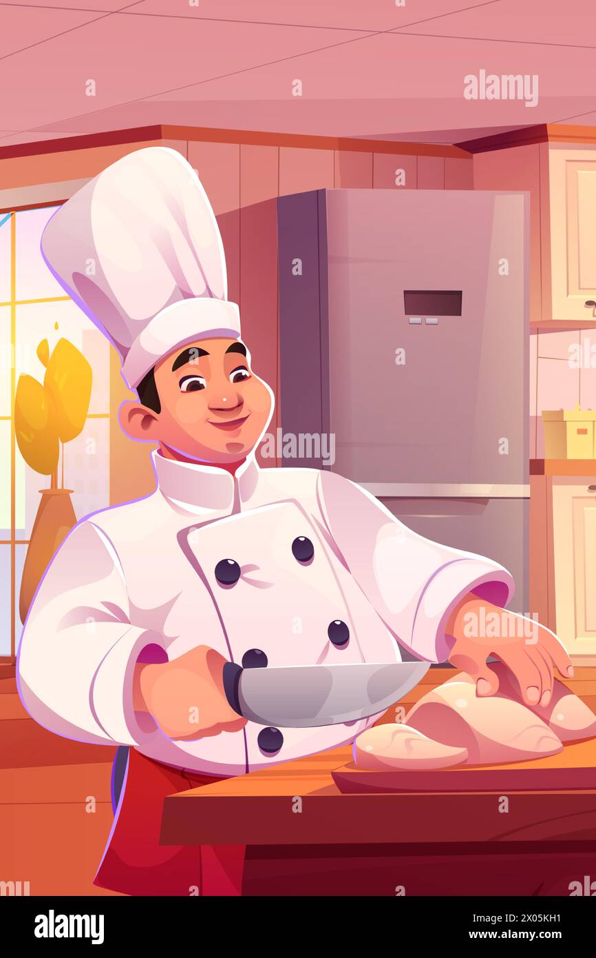 Cartoon illustration cut man on hi-res stock photography and images - Alamy