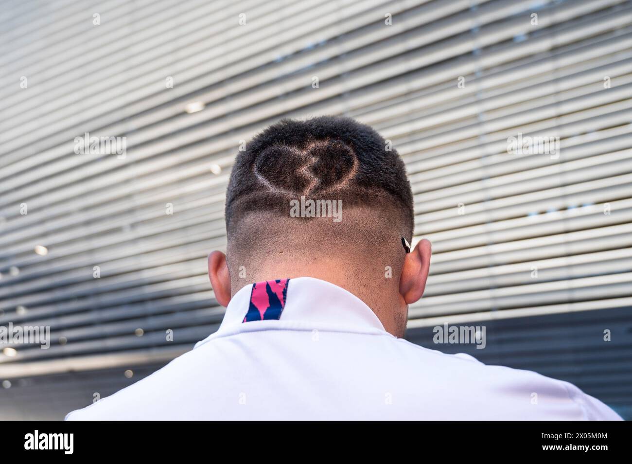 Football haircut hi-res stock photography and images - Alamy