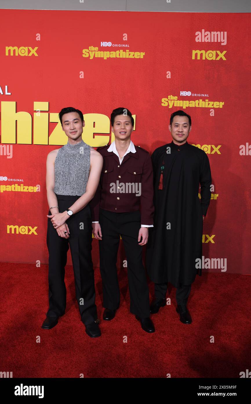 Los Angeles, California, USA 9th April 2024 (L-R) Actor Duy Nguyen ...