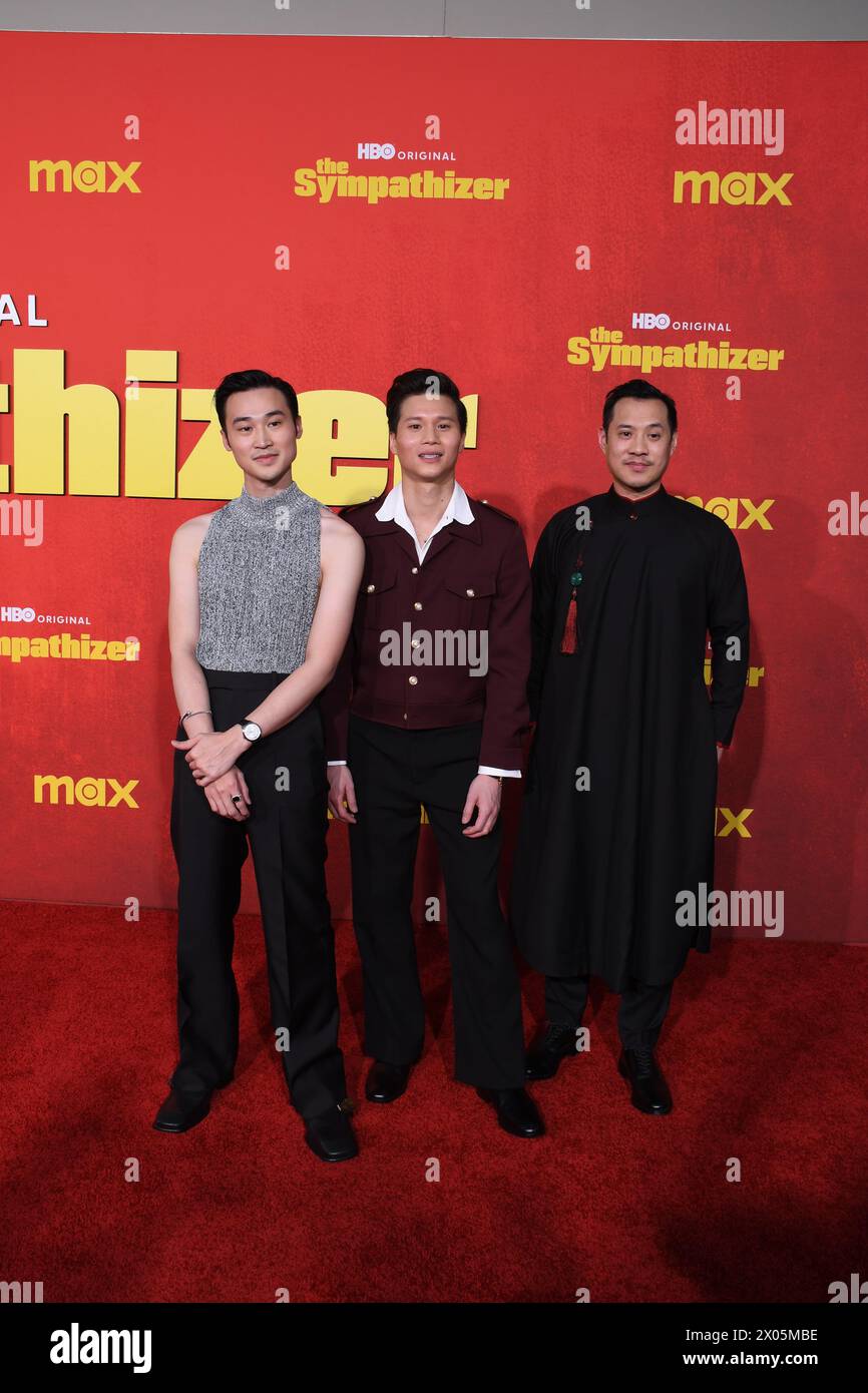 Los Angeles, California, USA 9th April 2024 (L-R) Actor Duy Nguyen ...