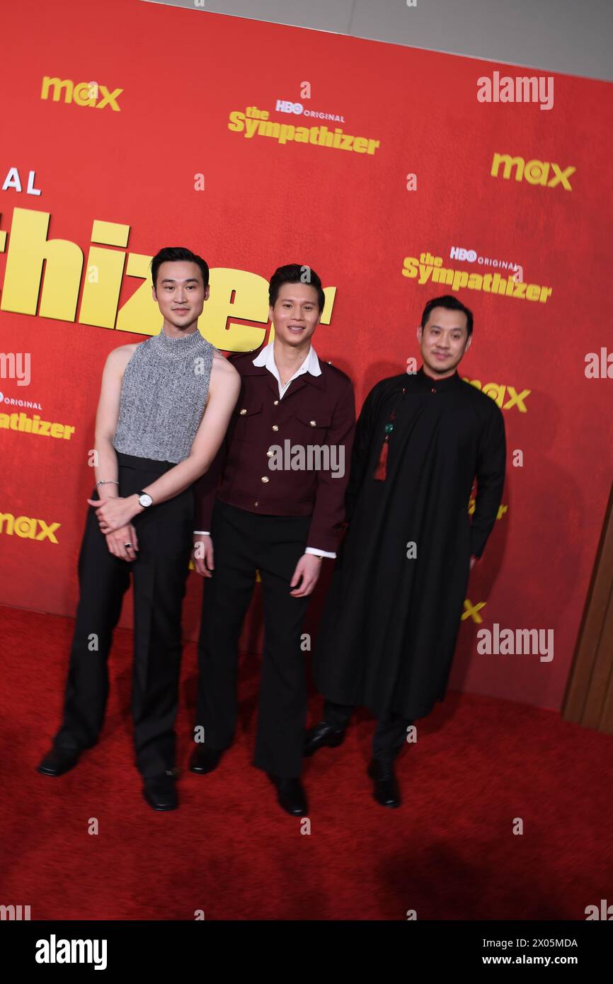 Los Angeles, California, USA 9th April 2024 (L-R) Actor Duy Nguyen ...