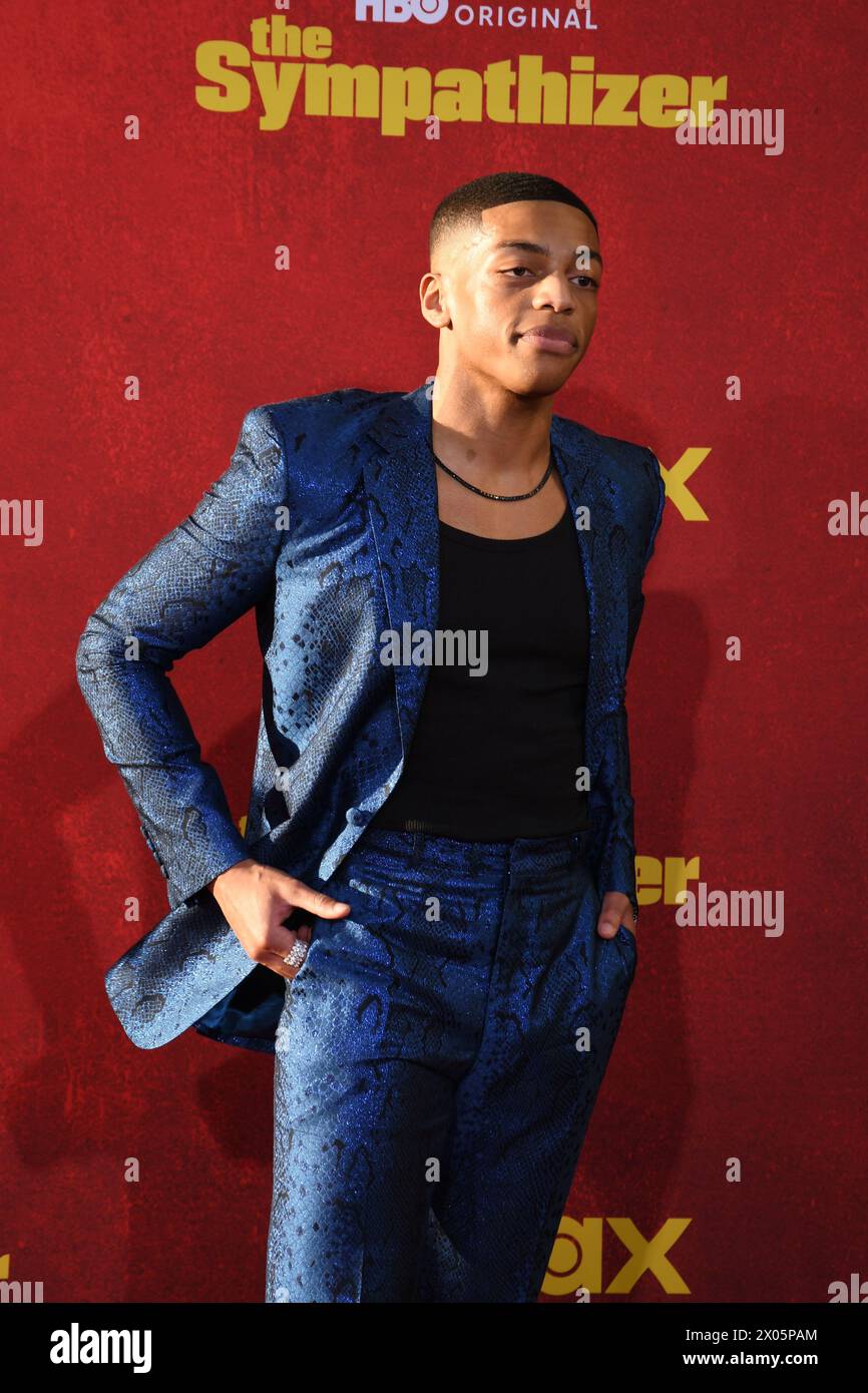 Los Angeles, California, USA 9th April 2024 Actor Maxwell Whittington ...