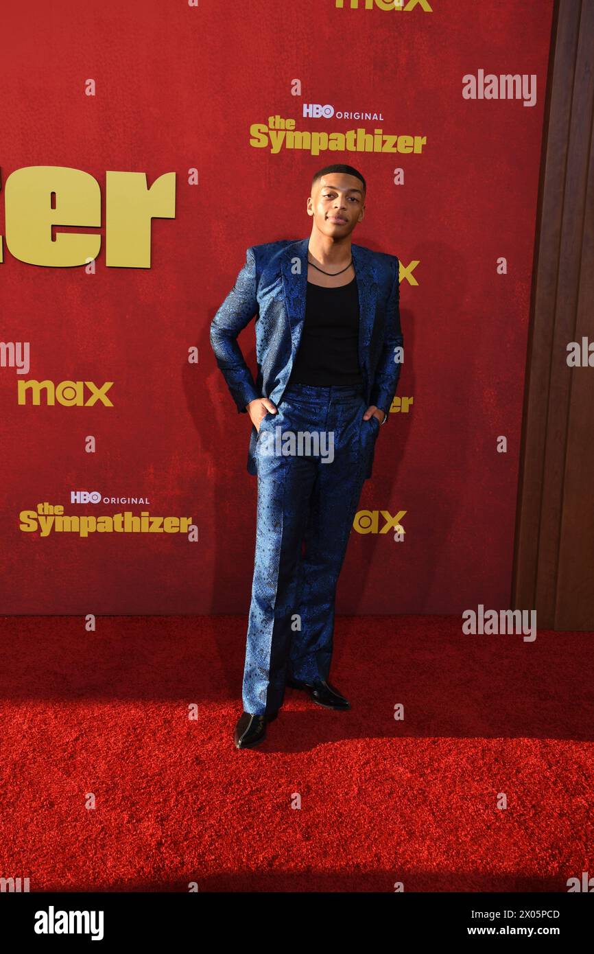 Los Angeles, California, USA 9th April 2024 Actor Maxwell Whittington ...