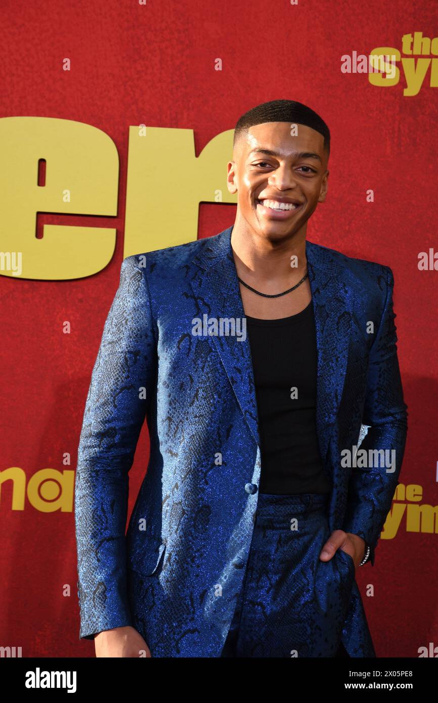 Los Angeles, California, USA 9th April 2024 Actor Maxwell Whittington ...