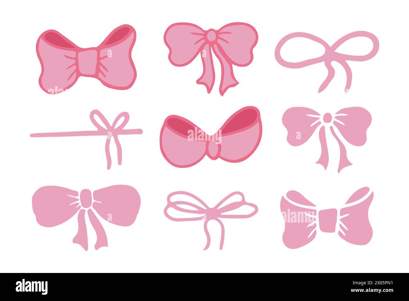 Pink bow coquette y2k aesthetic ribbon, elegant accessory, pastel tie ...