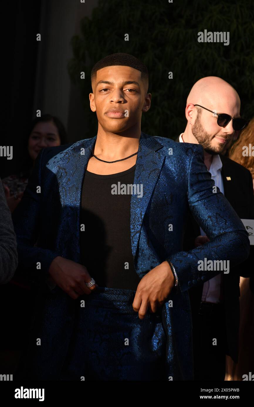 Los Angeles, California, USA 9th April 2024 Actor Maxwell Whittington ...