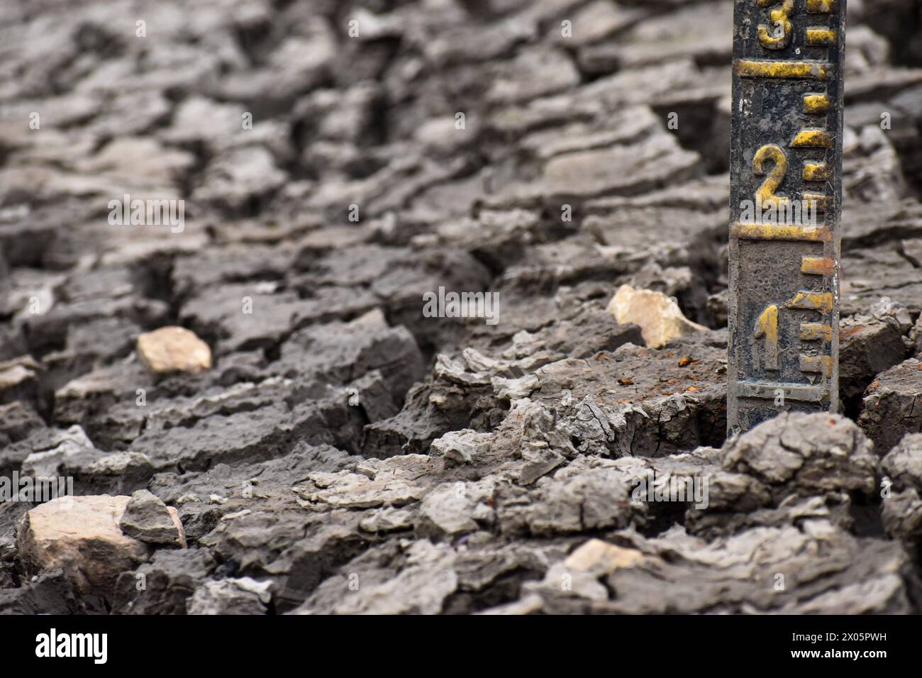 A view of the San Rafael reservoir of drinkable water in La Calera ...