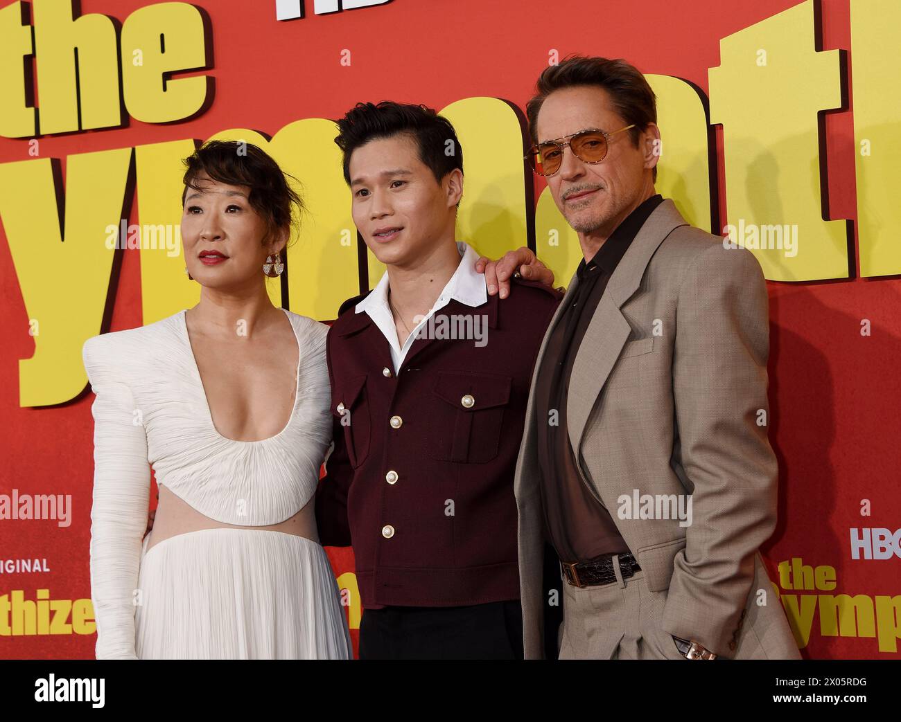 Los Angeles, USA. 09th Apr, 2024. Sandra Oh, Hoa Xuande and Robert ...
