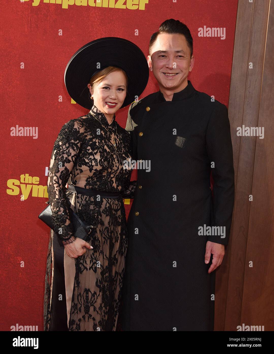 Los Angeles, USA. 09th Apr, 2024. Lan Duong and Viet Thanh Nguyen arriving at HBO's “The ...