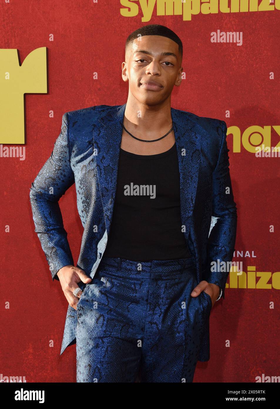 Los Angeles, USA. 09th Apr, 2024. Maxwell Whittington-Cooper arriving ...