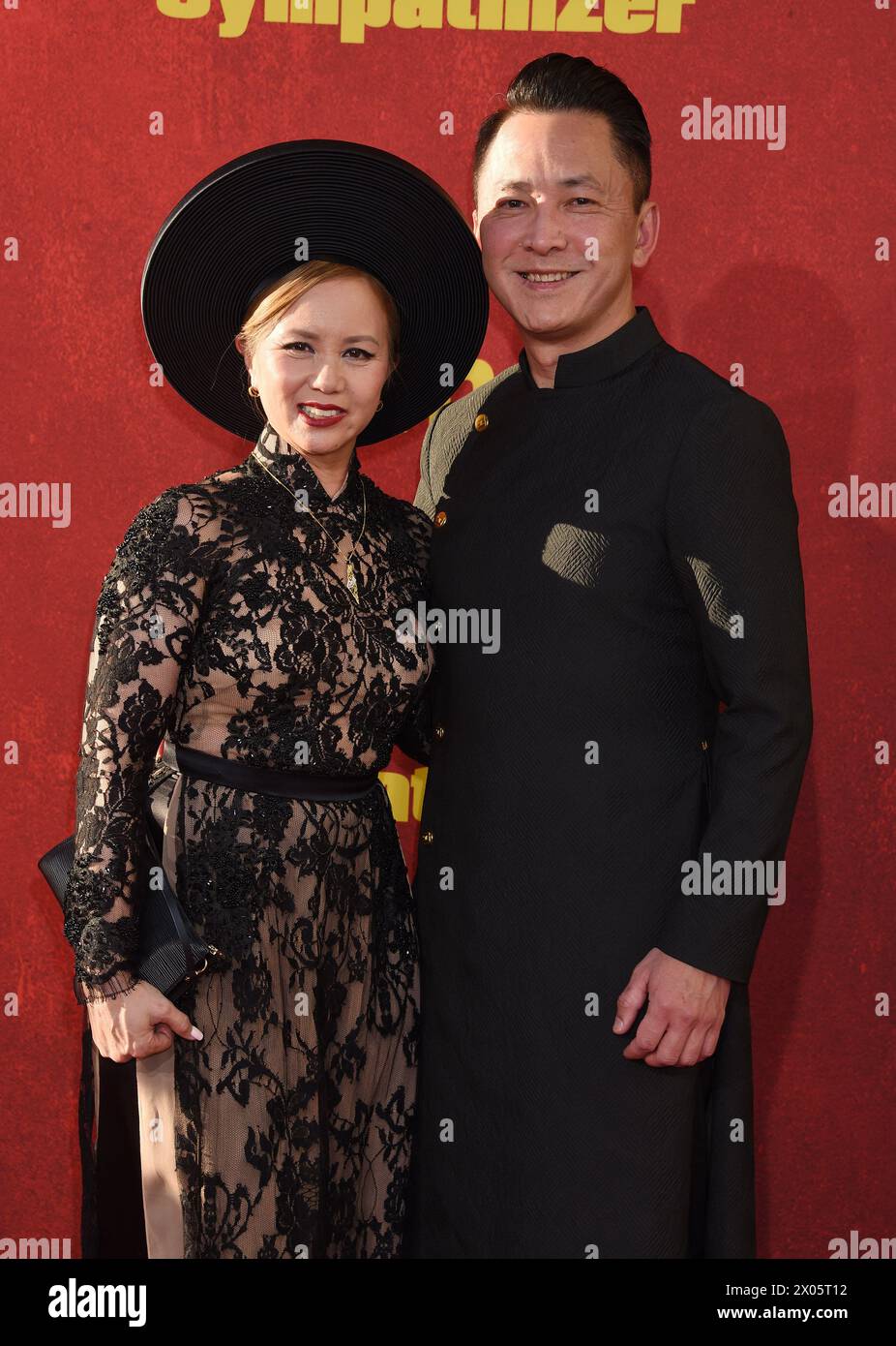 Los Angeles, USA. 09th Apr, 2024. Lan Duong and Viet Thanh Nguyen arriving at HBO's “The ...