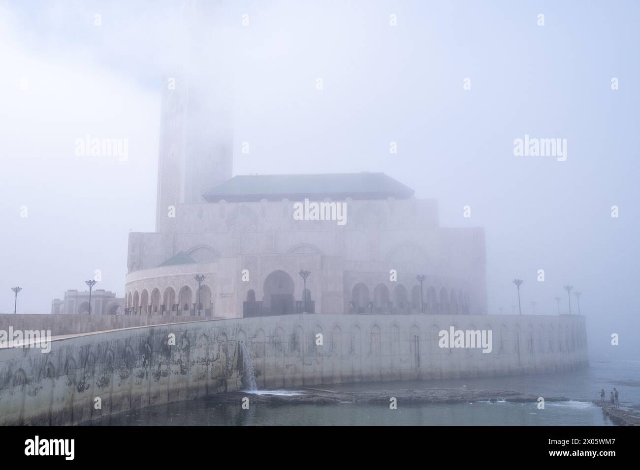 View of the Hassan-II Mosque, one of the largest mosques in the world ...