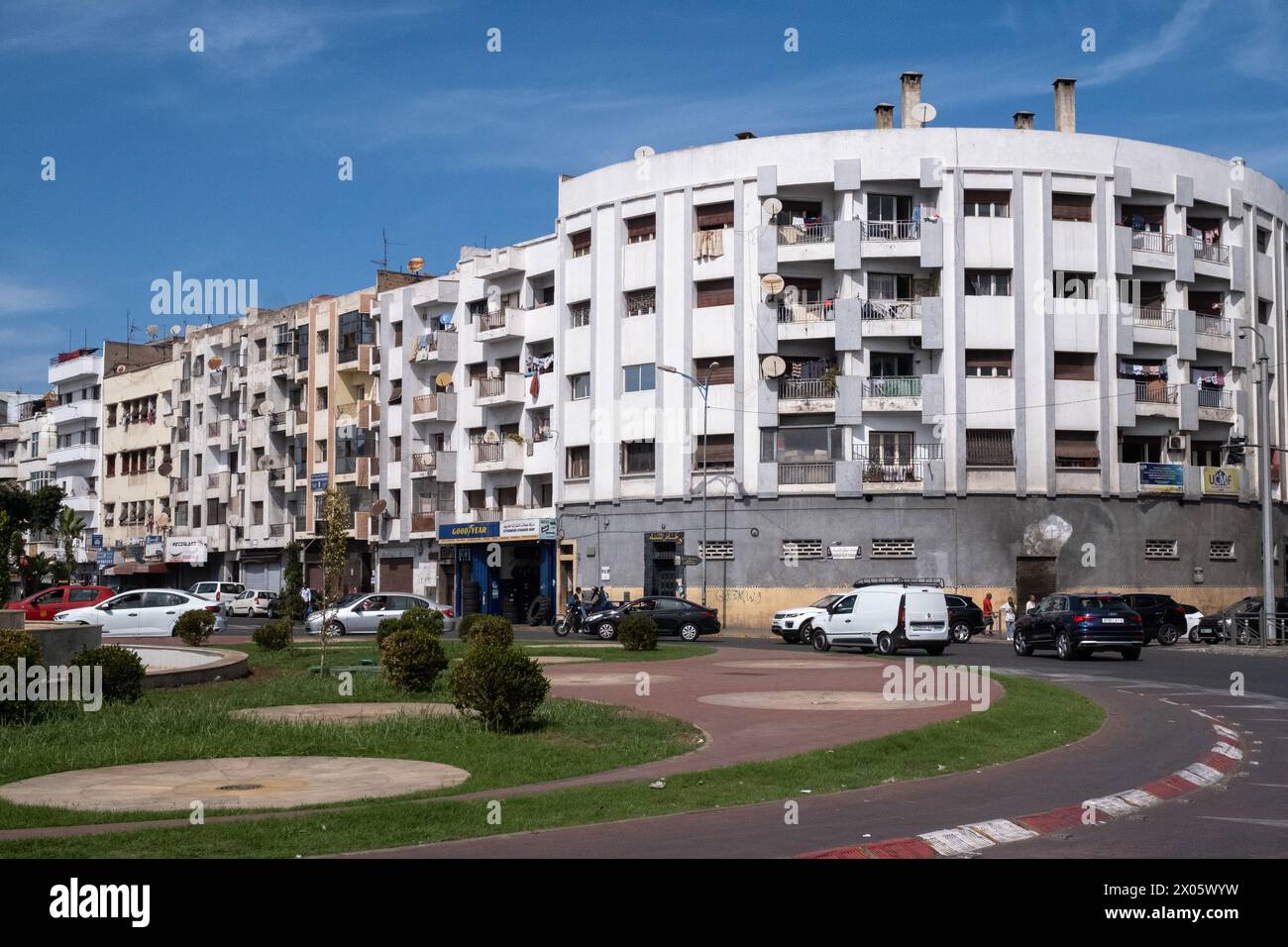 Buildings showing the population density of Casablanca on 4 October ...