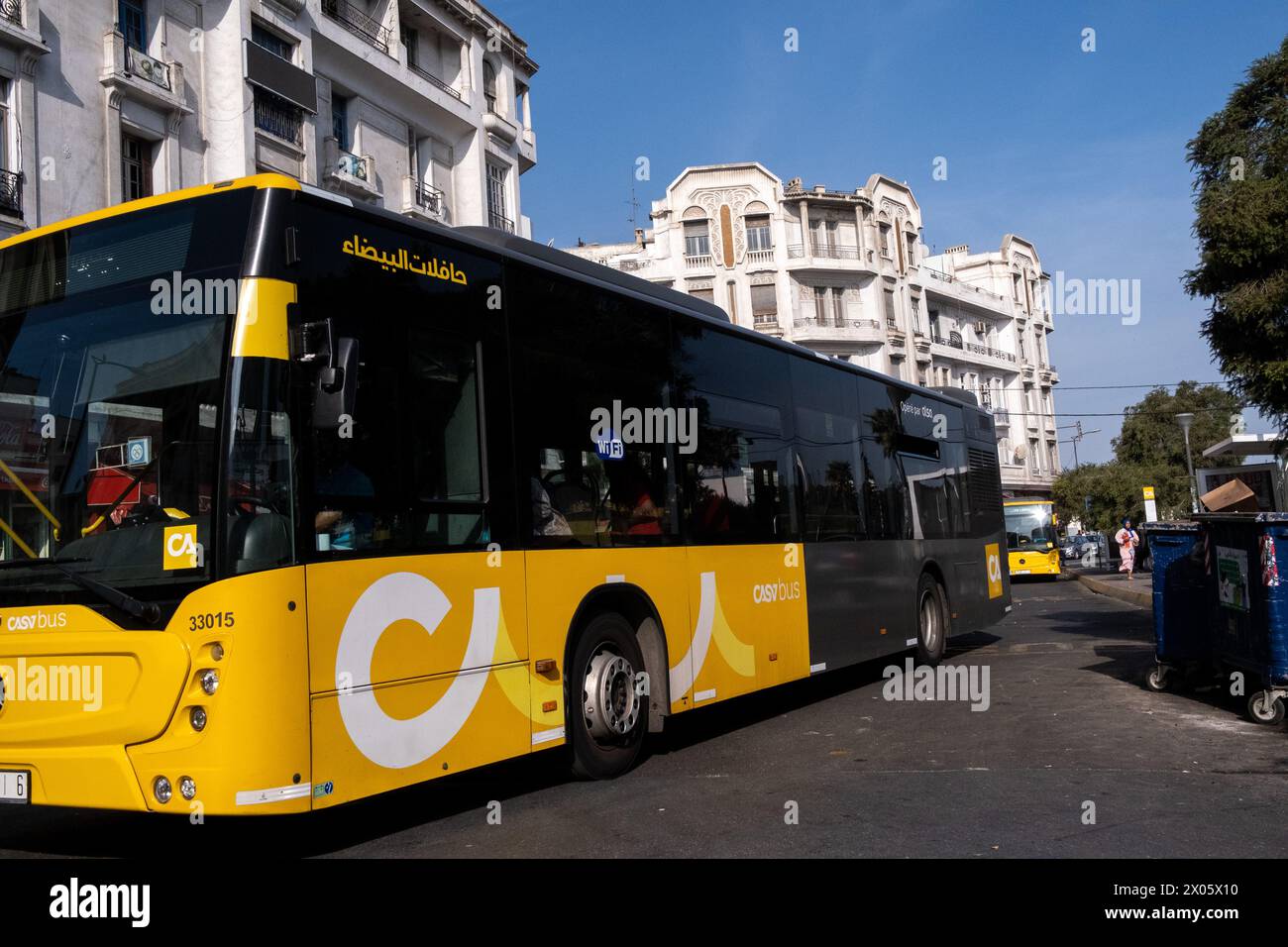 The bus, public transport in Casablanca, 5 October 2023. Casablanca, a ...