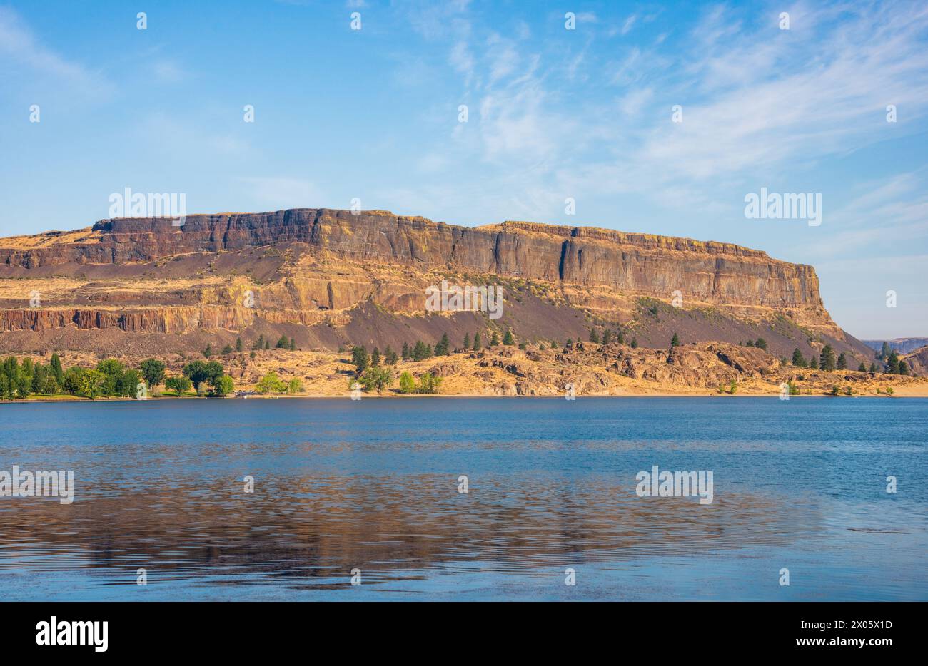 Steamboat Rock State Park by Banks Lake in the Grand Coulee, in ...