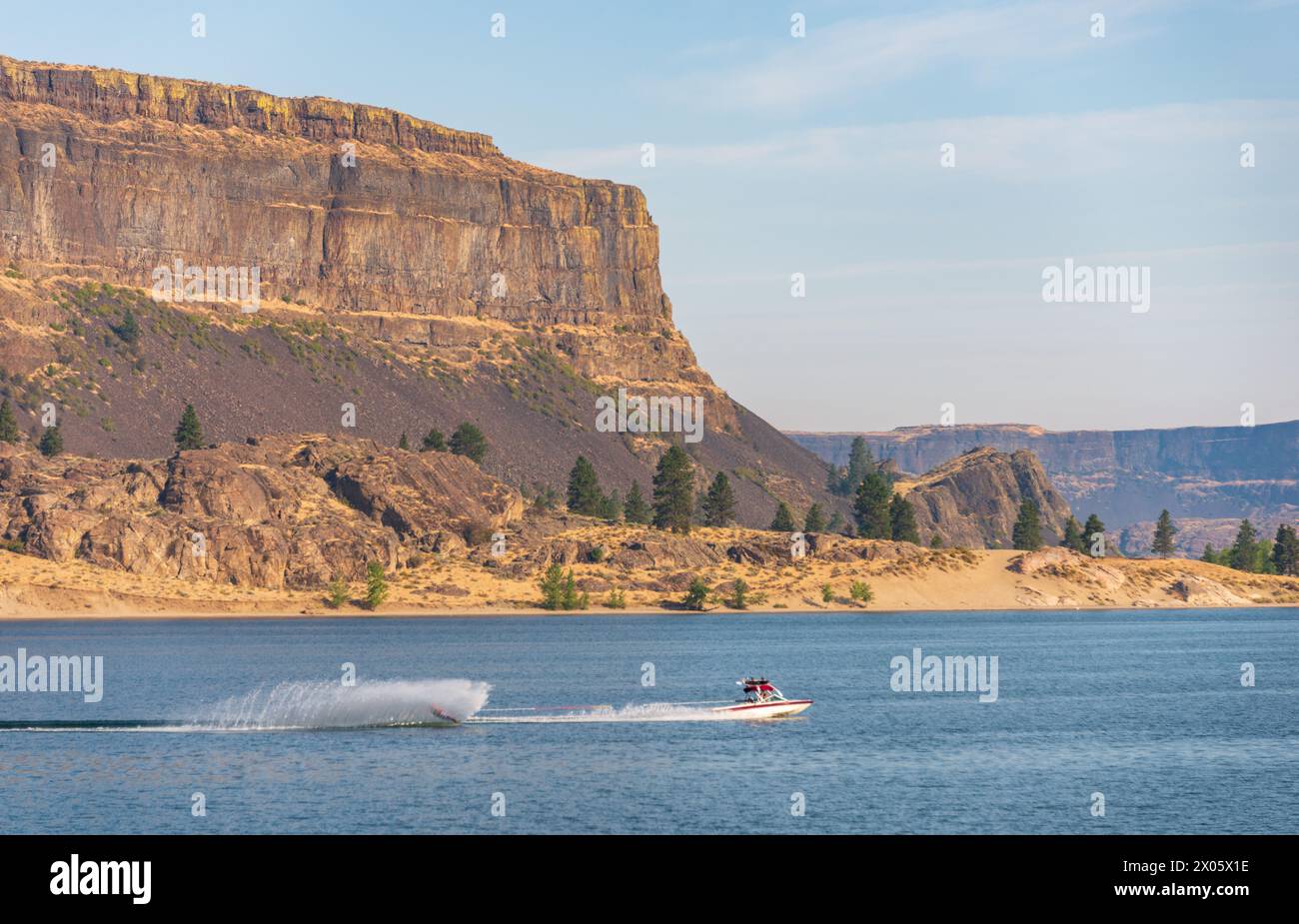 Steamboat Rock State Park by Banks Lake in the Grand Coulee, in ...