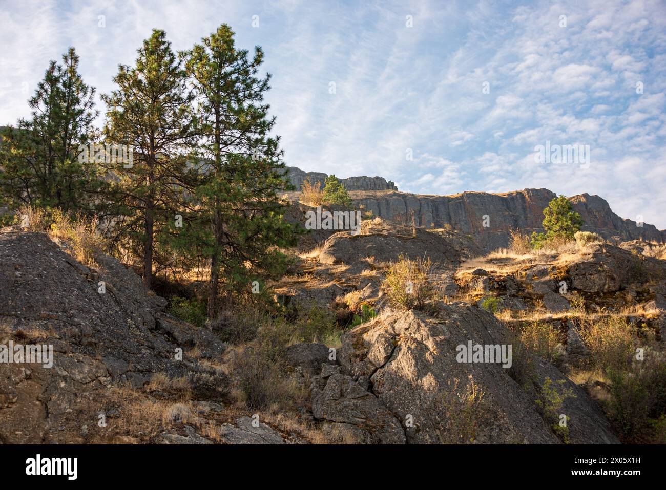 Steamboat Rock State Park by Banks Lake in the Grand Coulee, in ...