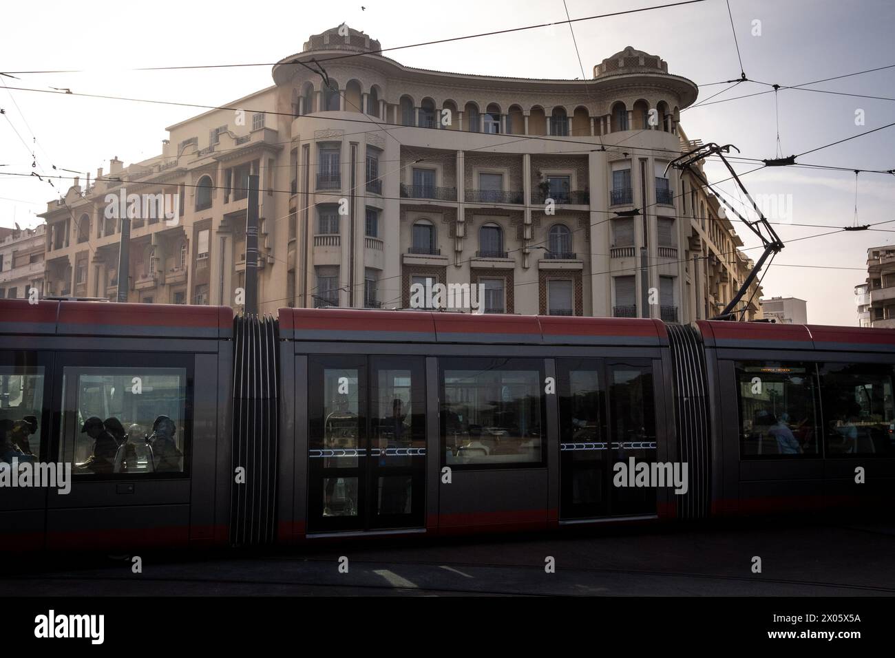 The tramway, public transport in Casablanca, 5 October 2023. Casablanca ...