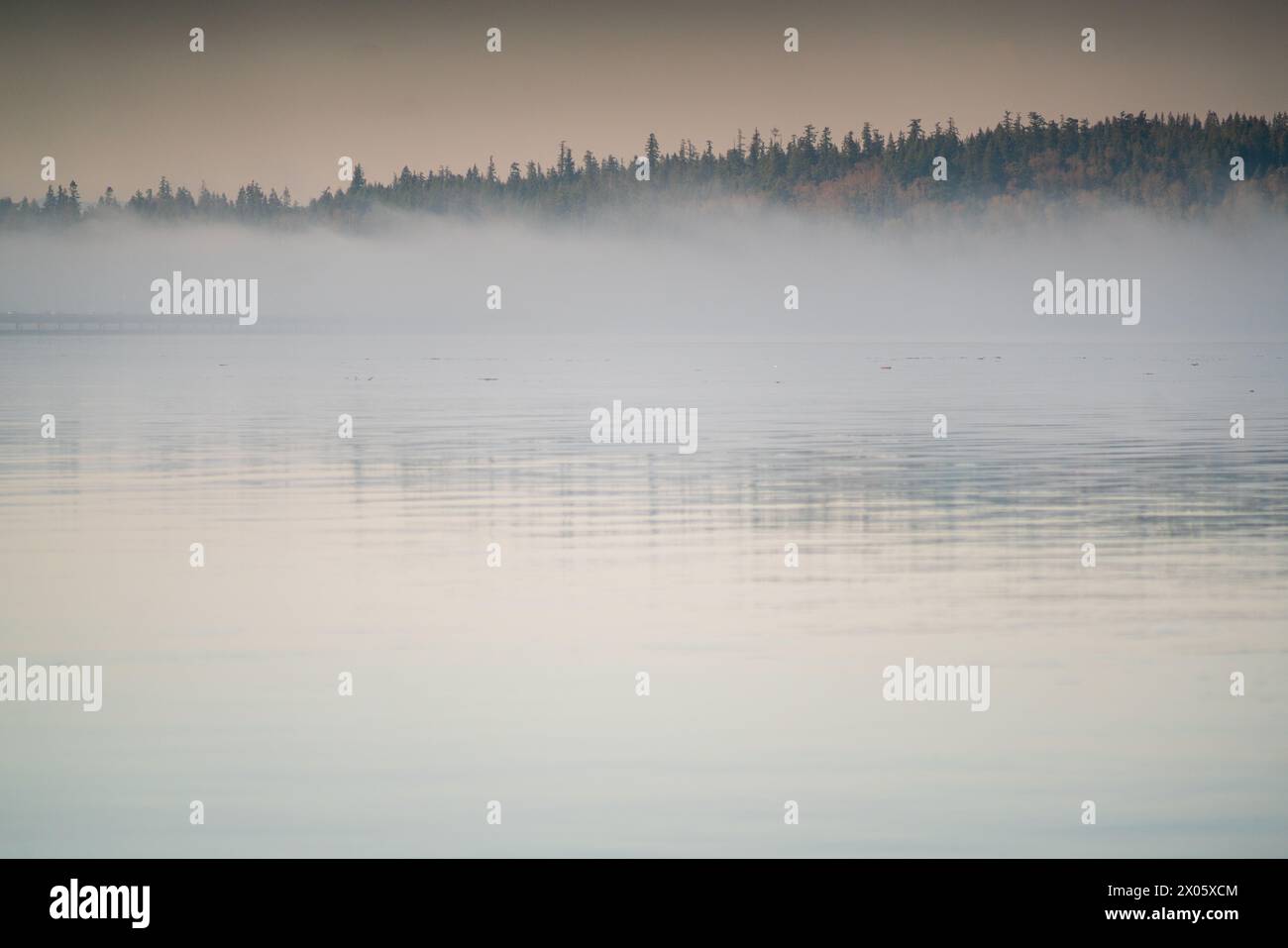 Hood Canal Bridge from Salsbury Point County Park in Washington State ...