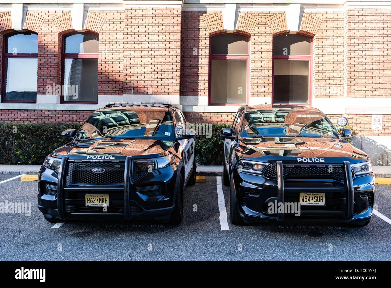 New York City, USA - March 25, 2024: Dodge Durango two Police car ...