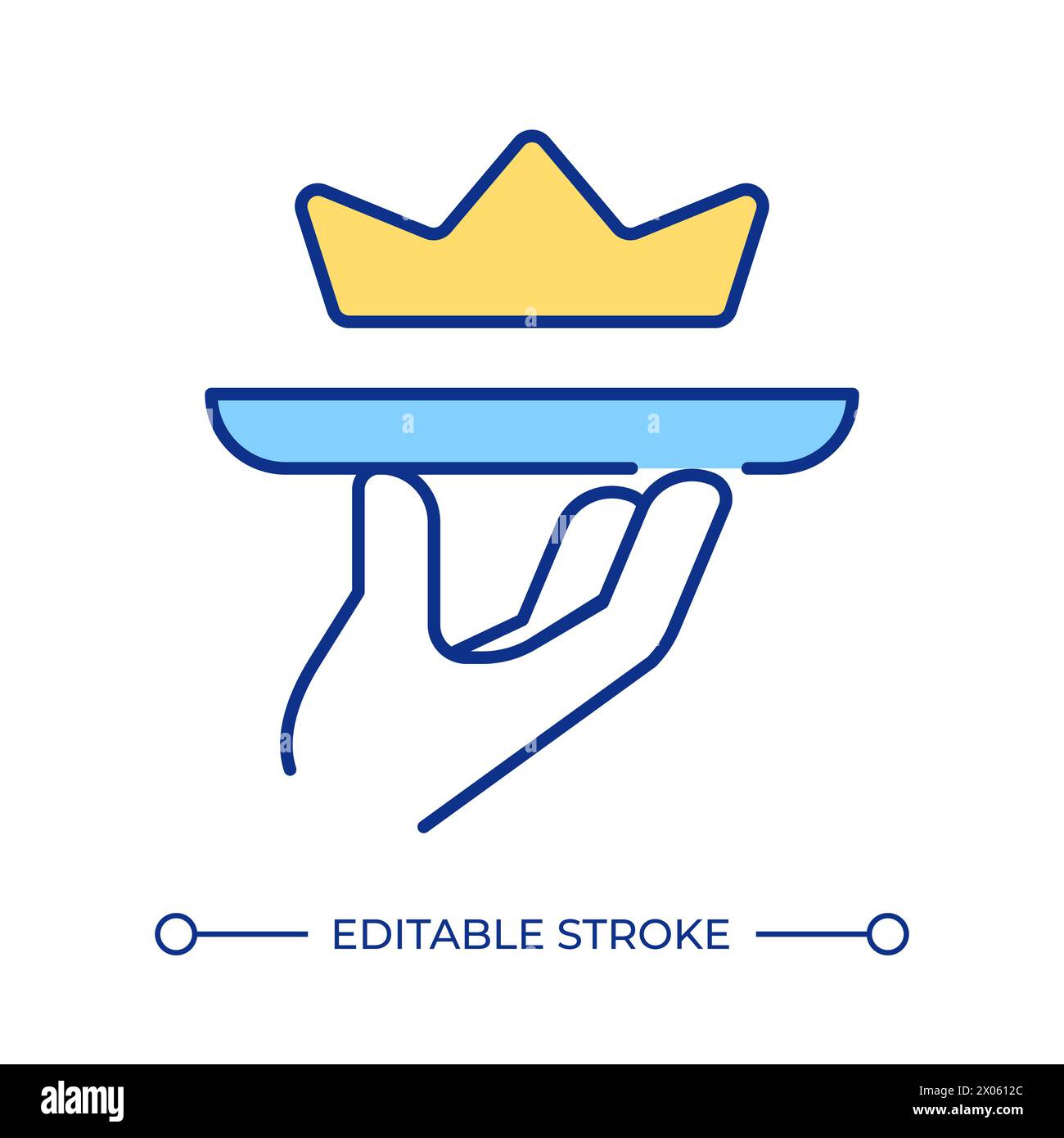 Royal hospitality Stock Vector Images - Alamy