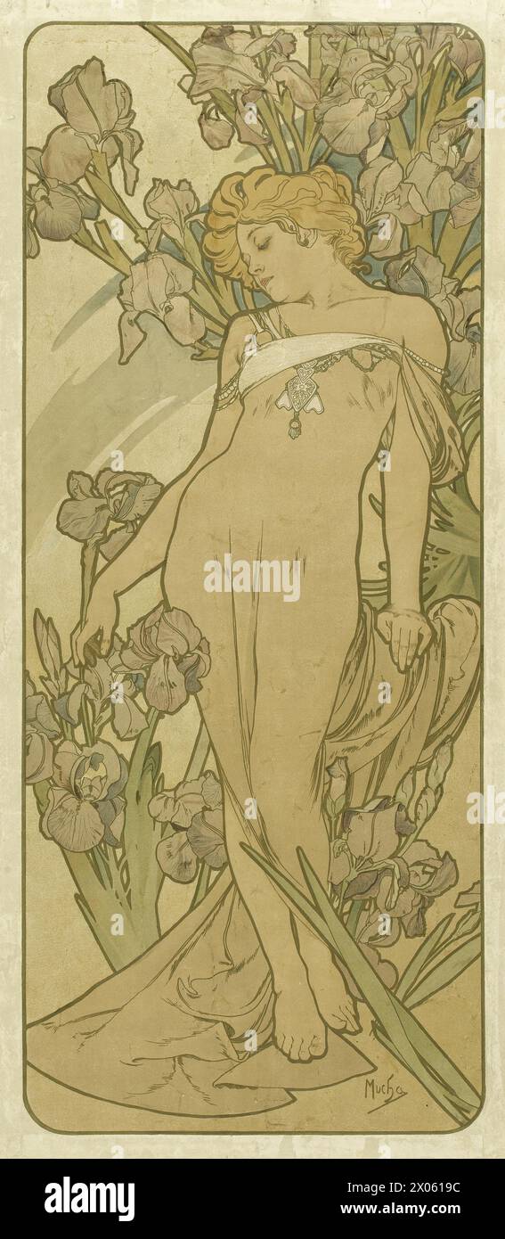 Les Fleurs - Flowers - Alphonse Mucha, art nouveau poster - part 4 ...