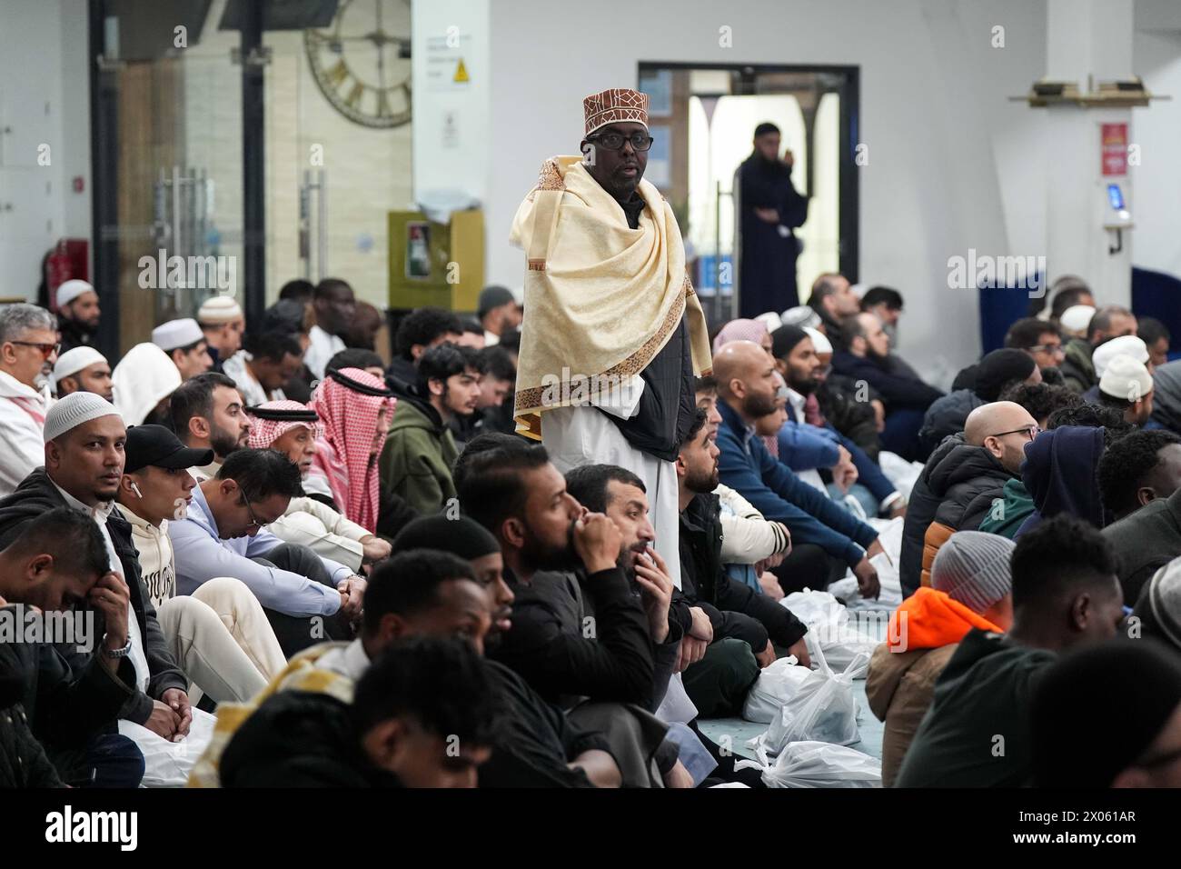 Worshippers gather for morning prayers at Green Lane Masjid in ...