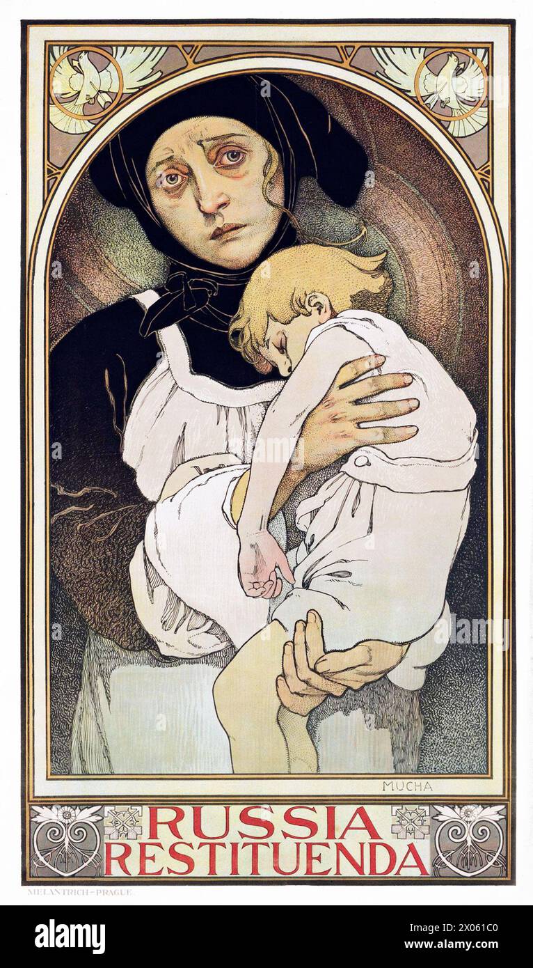 Alphonse mucha painting Cut Out Stock Images & Pictures - Alamy