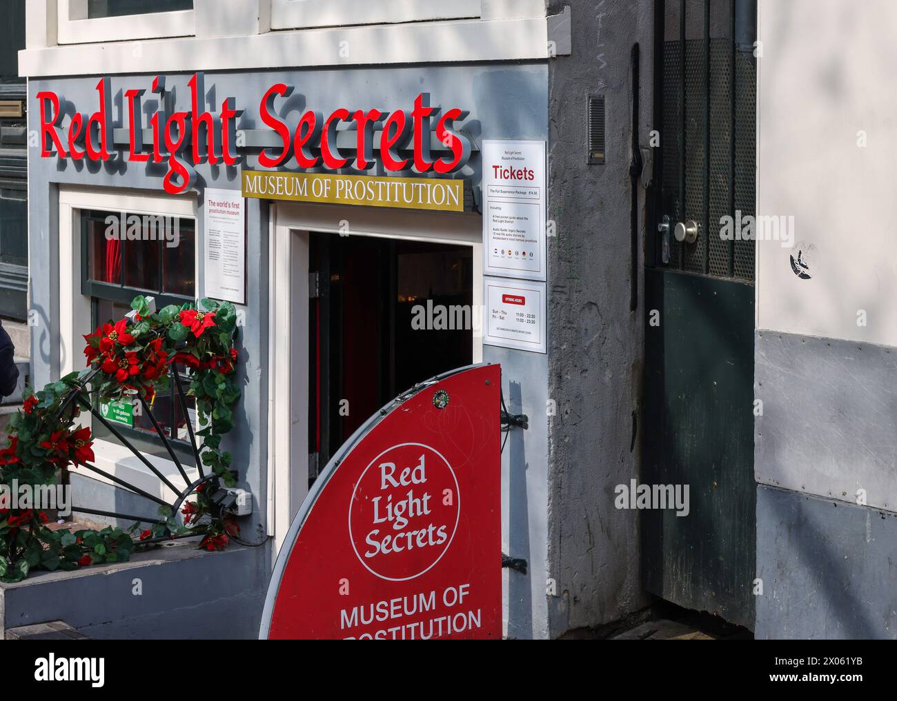 Amsterdam, Netherlands - April 21, 2023: Red Light Secrets Museum of ...