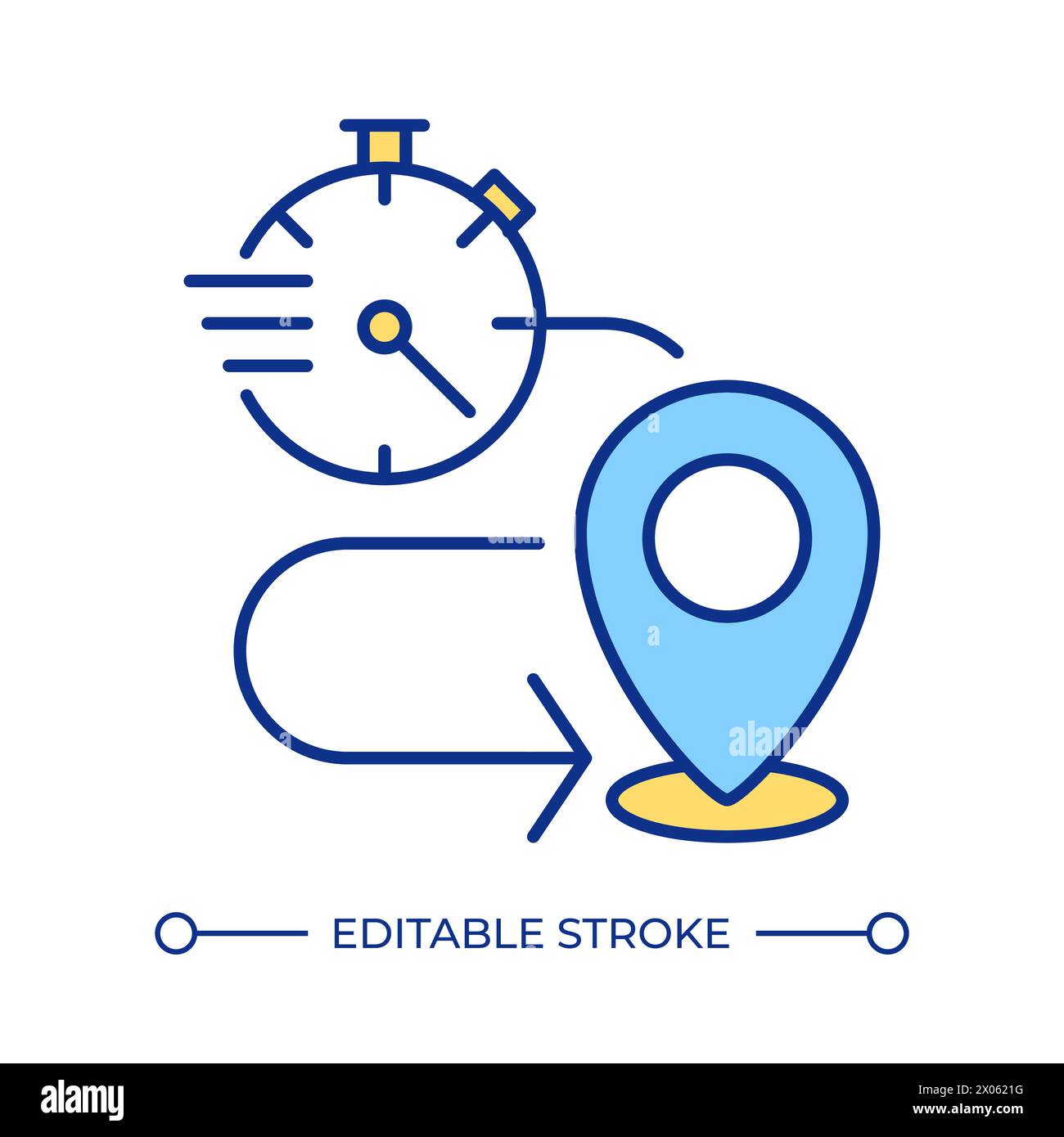 Short trip RGB color icon Stock Vector Image & Art - Alamy