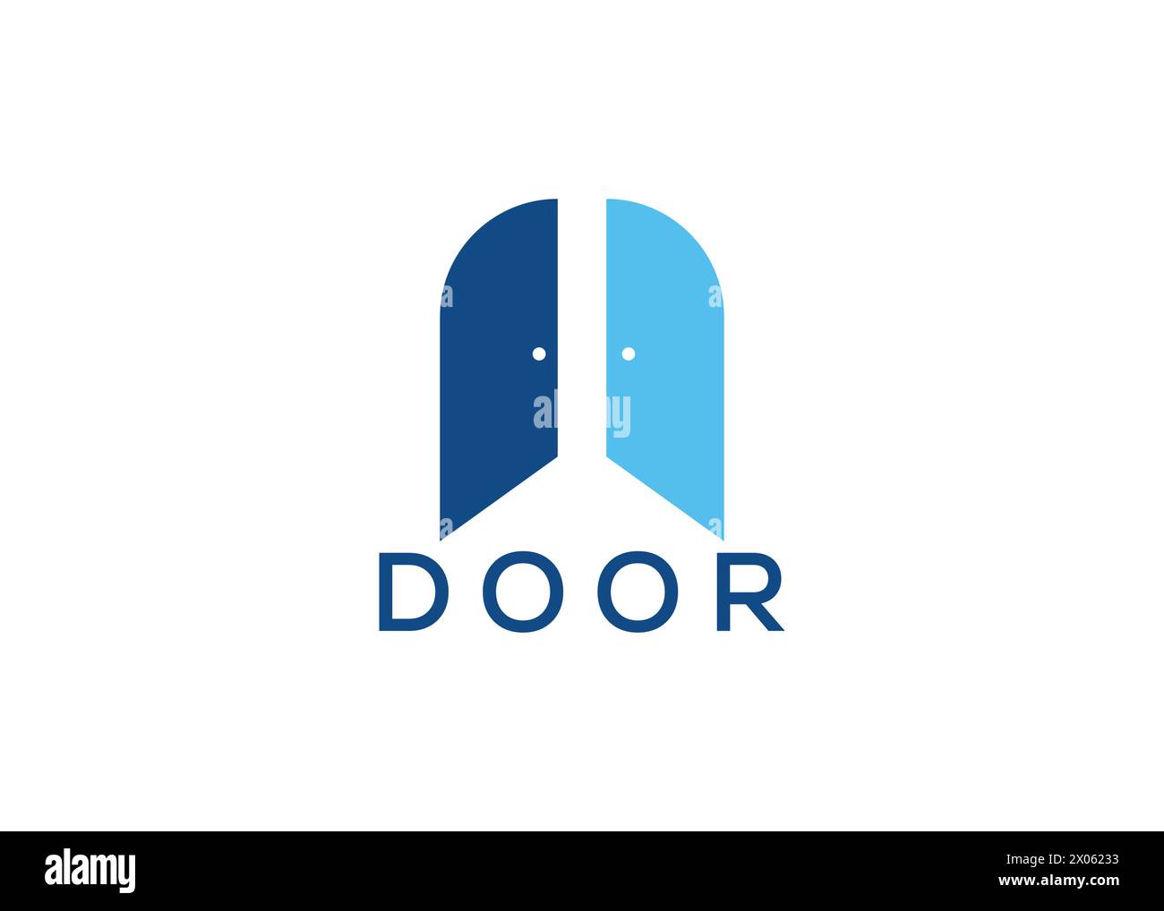 Creative and minimal door logo vector template Stock Vector Image & Art ...