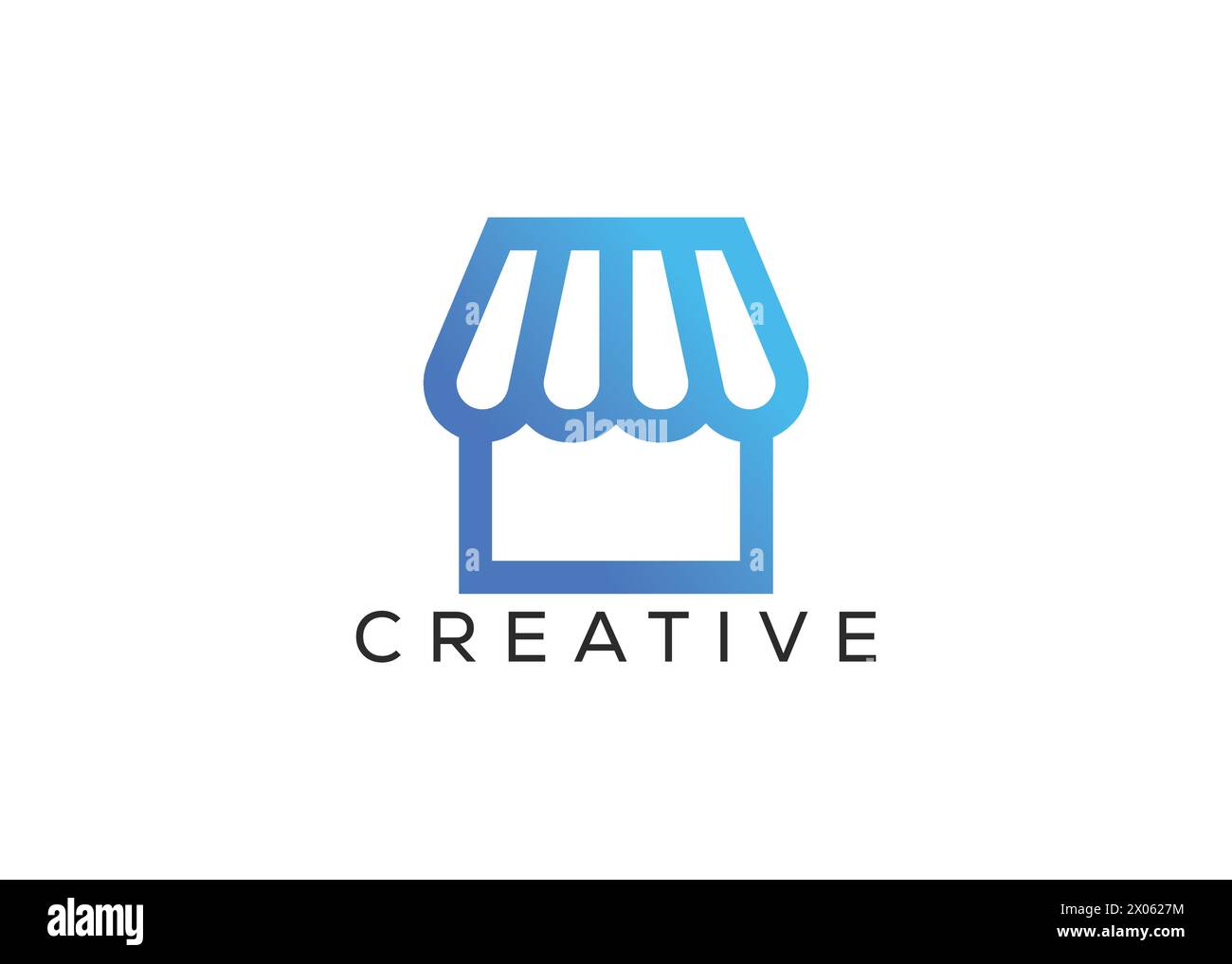 Minimal store logo vector template Stock Vector Image & Art - Alamy