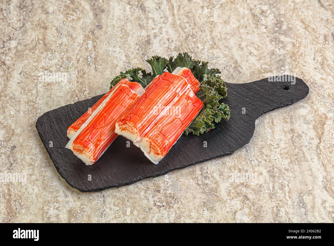 Crab stick fish surimi snack appetizer Stock Photo - Alamy