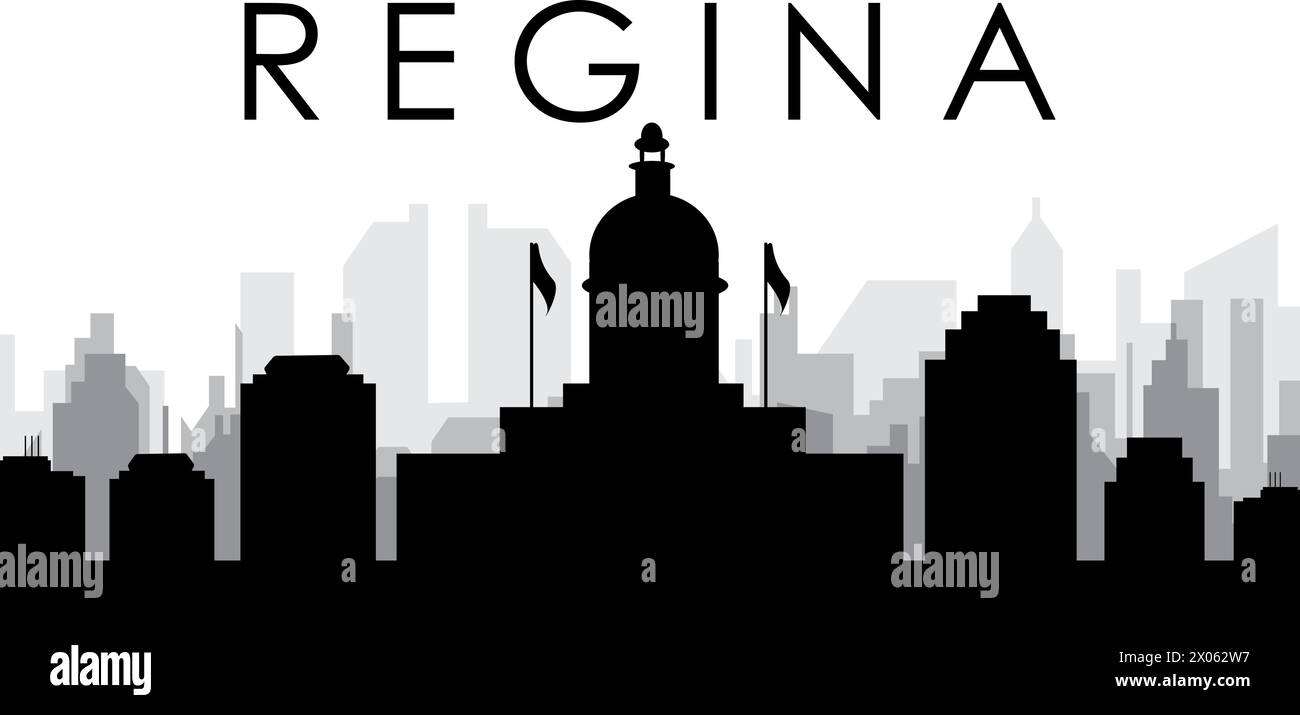 Cityscape skyline panorama of REGINA, CANADA Stock Vector Image & Art ...