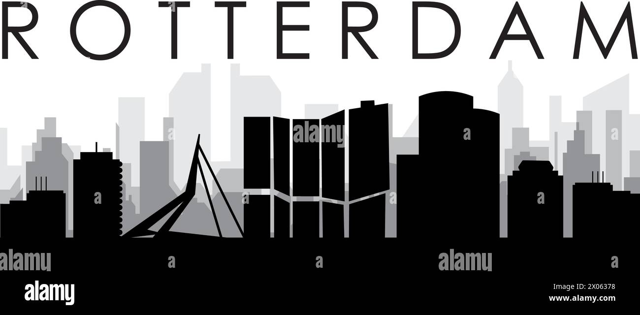 Rotterdam cityscape netherlands Stock Vector Images - Alamy