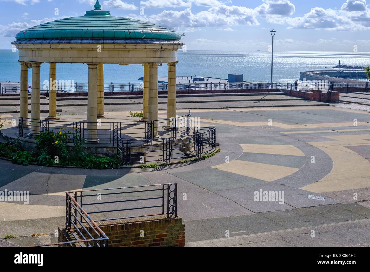 East Cliff bandstand & dance floor. Grade II Listed Building ...