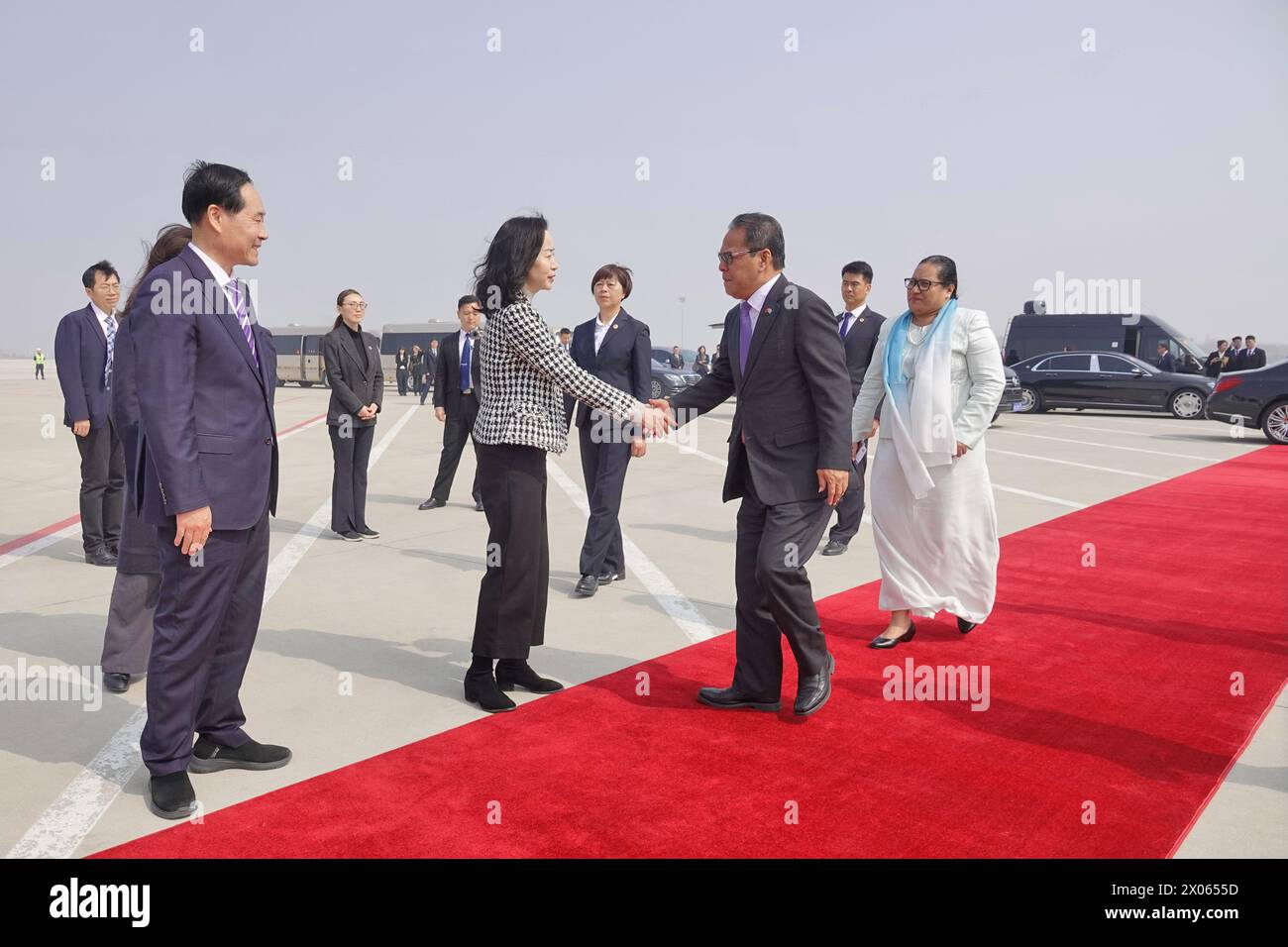 YANTAI, CHINA - APRIL 8, 2024 - Wesley W. Simina, President of The ...