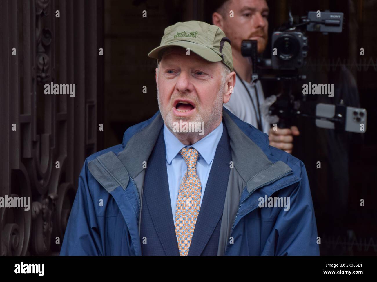 London, UK. 9th April 2024. Former subpostmaster Alan Bates leaves ...
