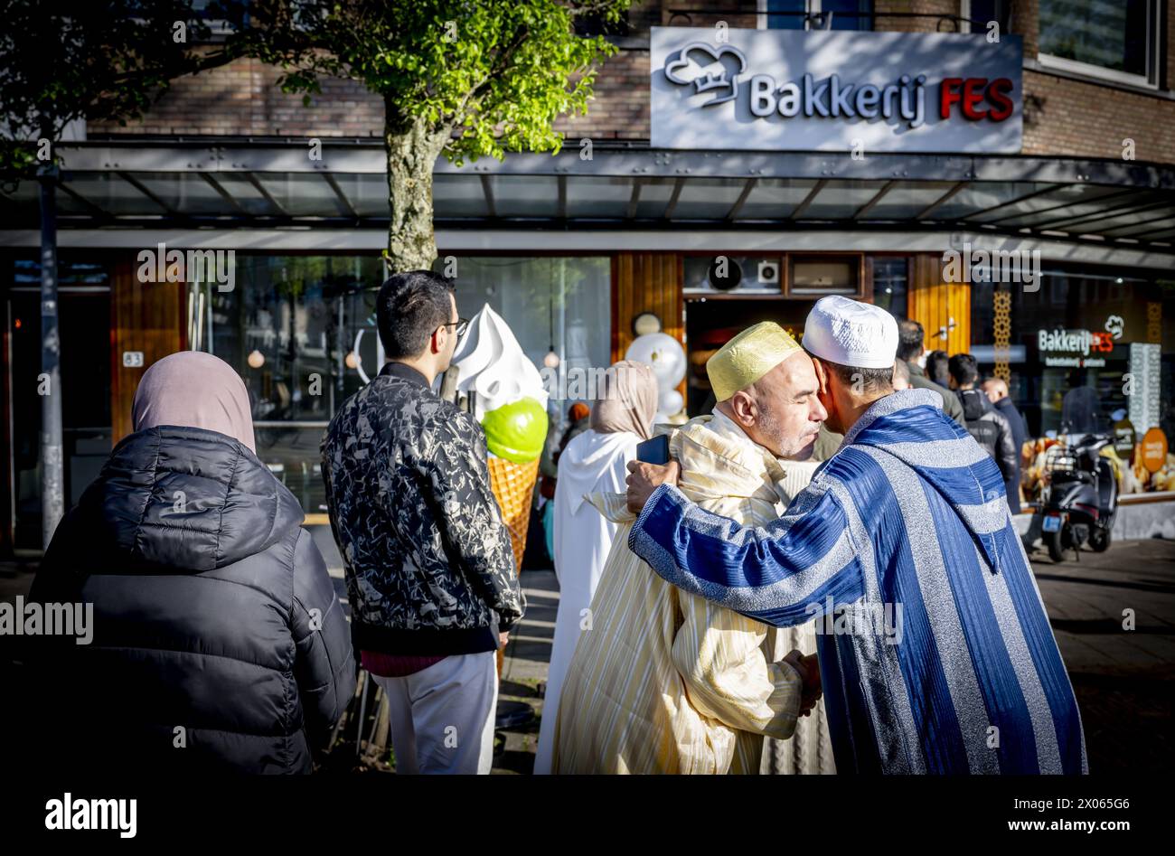 ROTTERDAM - Busy at a bakery during Eid-al-Fitr, also known as Eid-al ...