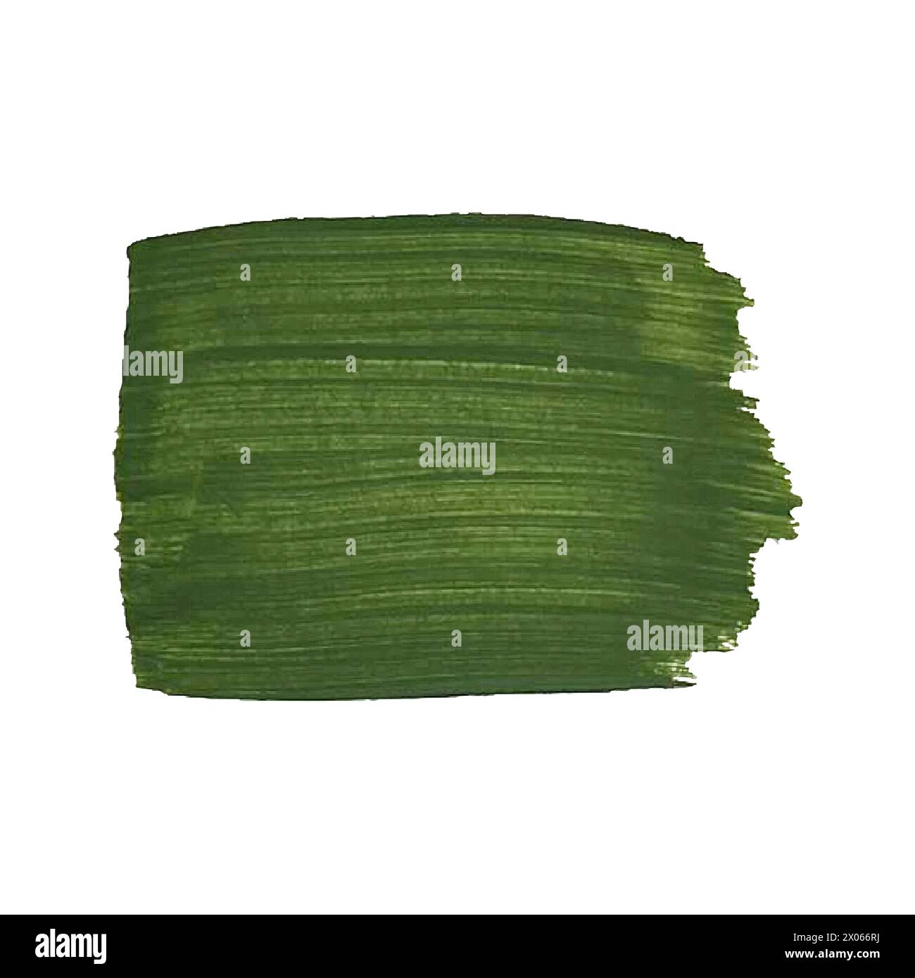 Acrylic dark green texture, brush stroke, hand drawing isolated on ...