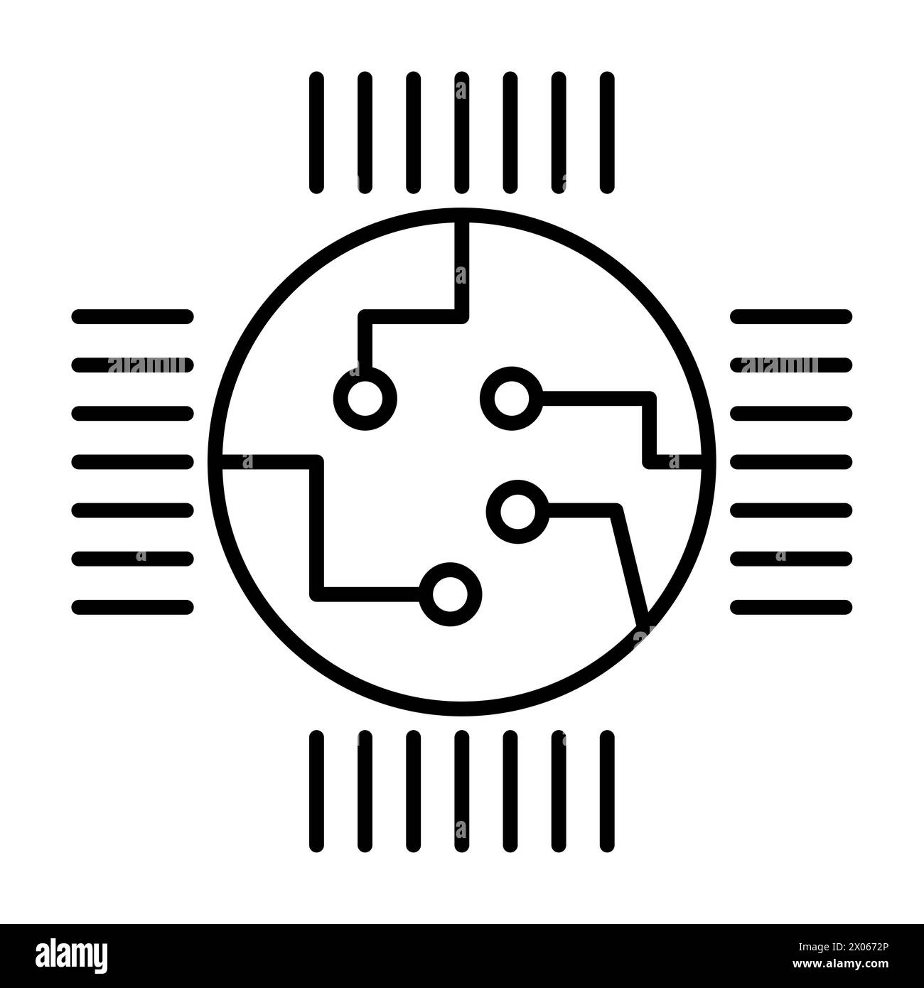 Circuit board icon. Design can use for web and mobile app. Vector ...