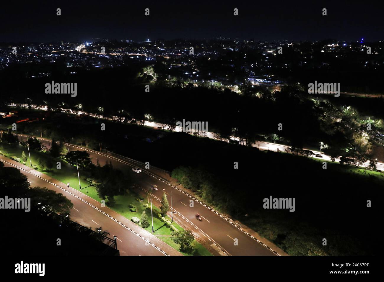 Kigali. 4th Apr, 2024. This photo taken on April 4, 2024 shows the city ...