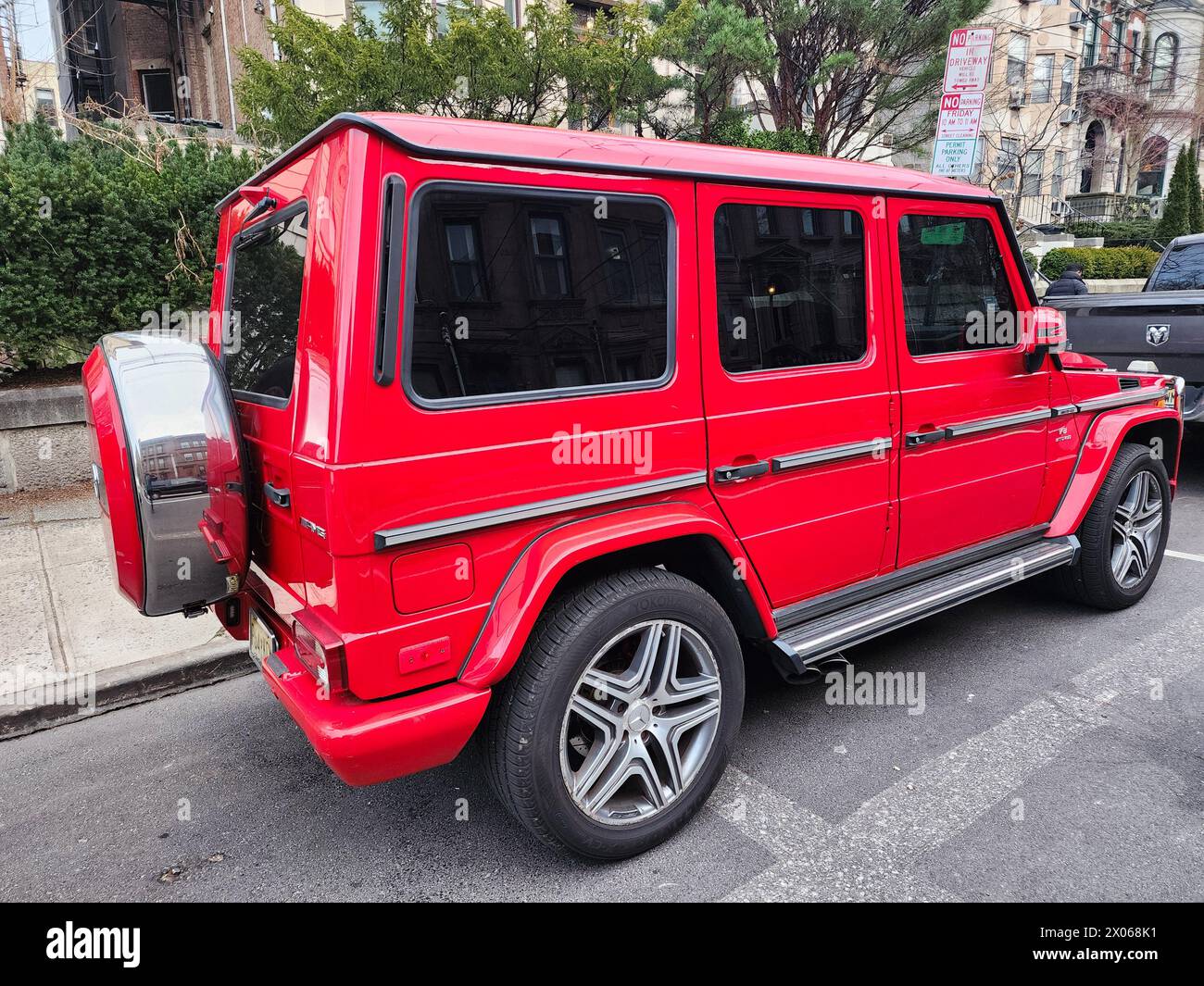 New York City, USA - February 10, 2024: 2013 Mercedes Benz G63 AMG V8 ...
